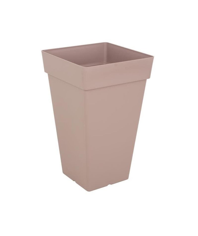 ARTEVASI Vaso per fiori quadrato alto Capri - 65 cm - Tortora | Leroy ...