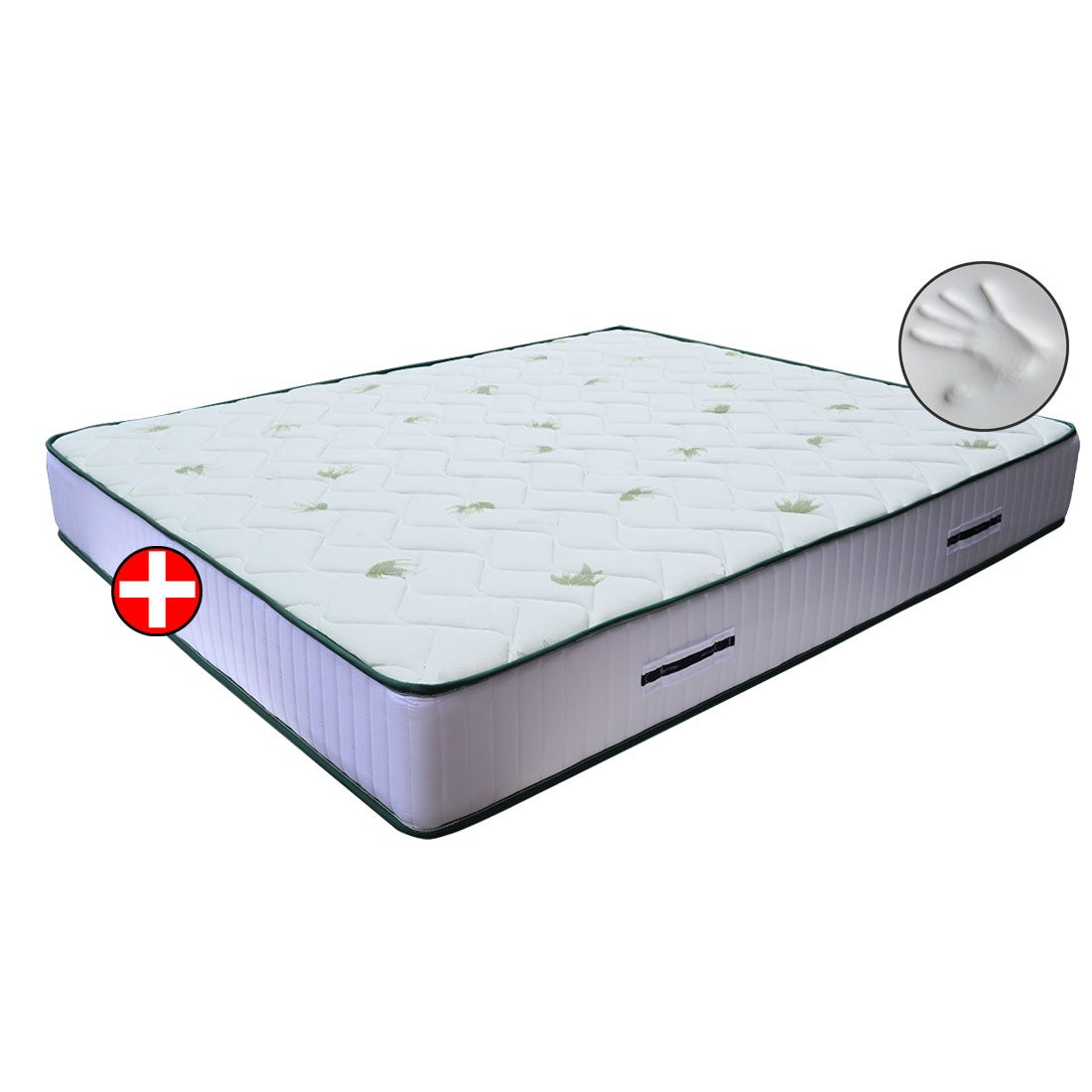 Matelas LISA H20cm à mémoire de forme DETRACTABLE, intérieur semi ...