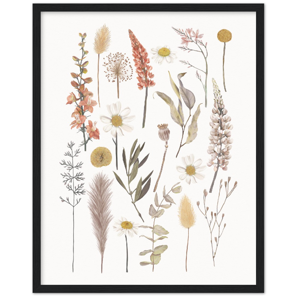 Lámina decorativa para enmarcar BOTANIC COMPO 50x70 cm | Leroy Merlin