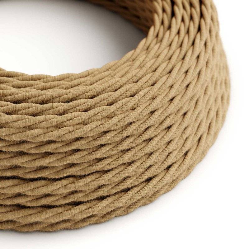 Creative cables - Fil Électrique Torsadé Recouvert En Jute TN06 (10 ...