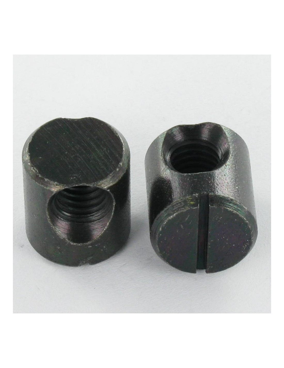 Plot fendu 15X17 M8 DECENTRE Acier zingué noir-10 pièces | Leroy Merlin