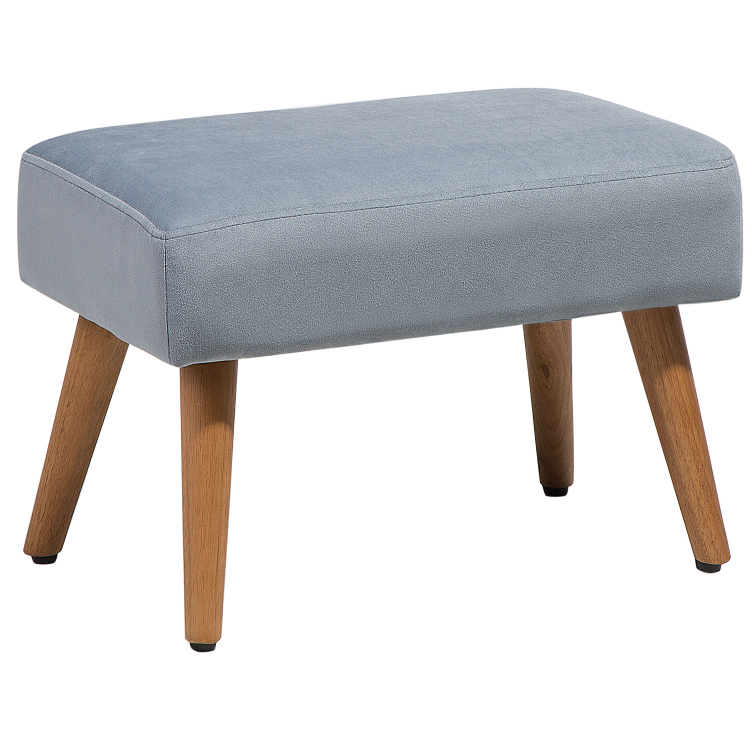 Tabouret TAKOMA Velours Gris | Leroy Merlin