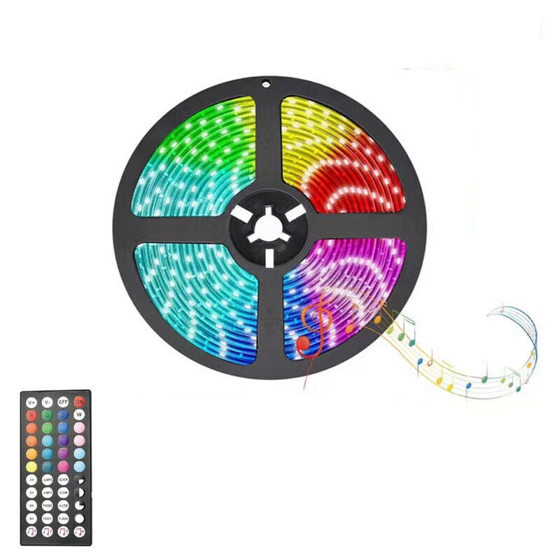 STRISCIA LED LUCE AMBIENTALE RGB CONTROLLO VOCALE TV USB 2 MT MUSICA TE ...