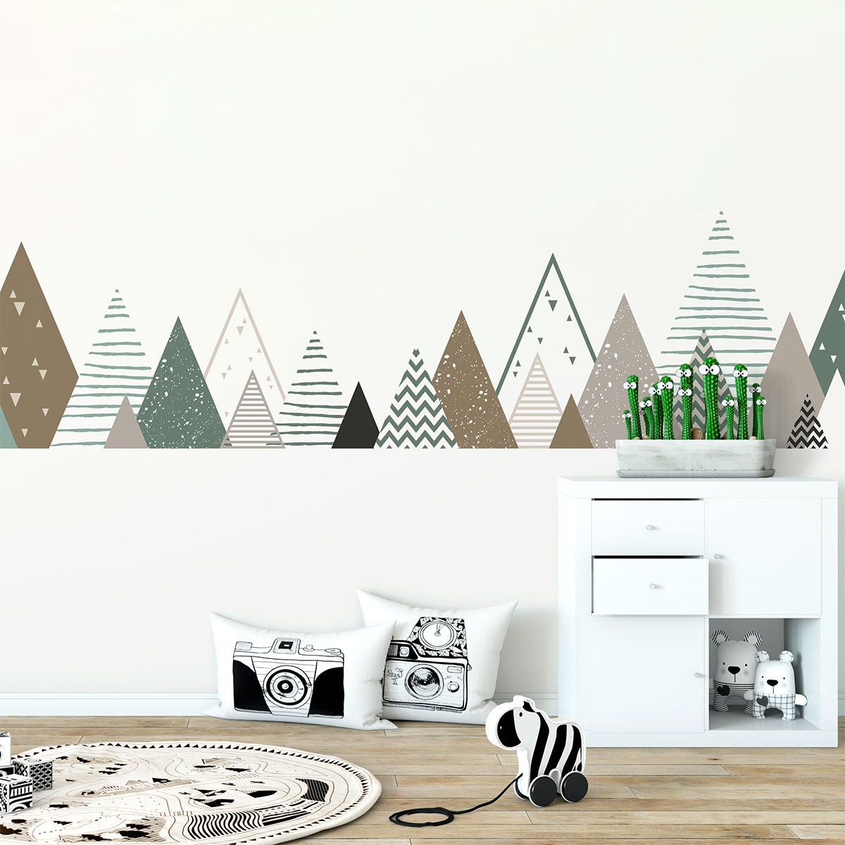 Vinilo niño escandinavo de montaña tinaka - adhesivo de pared ...