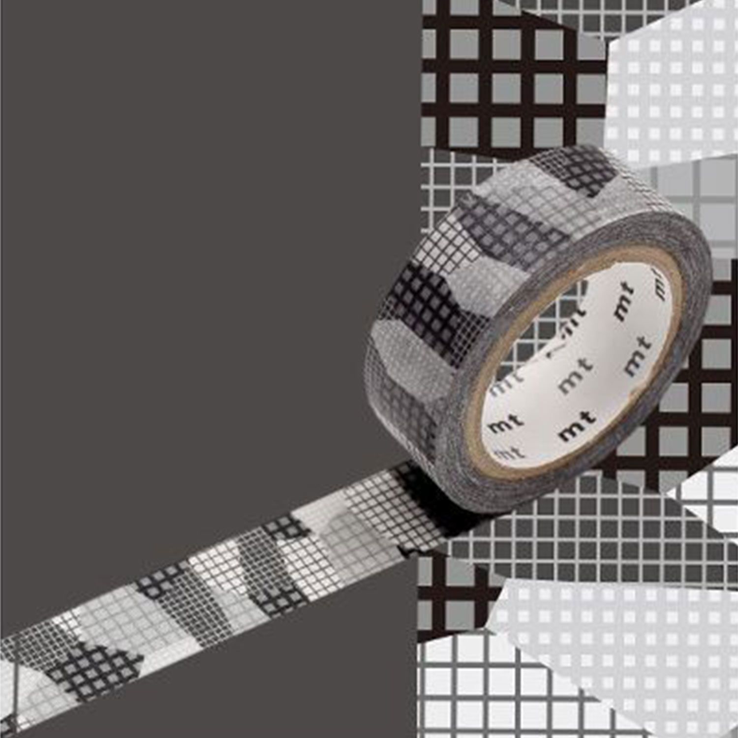 Masking tape collage quadrillé - Noir - 1,5 cm x 7 m - Masking Tape ...