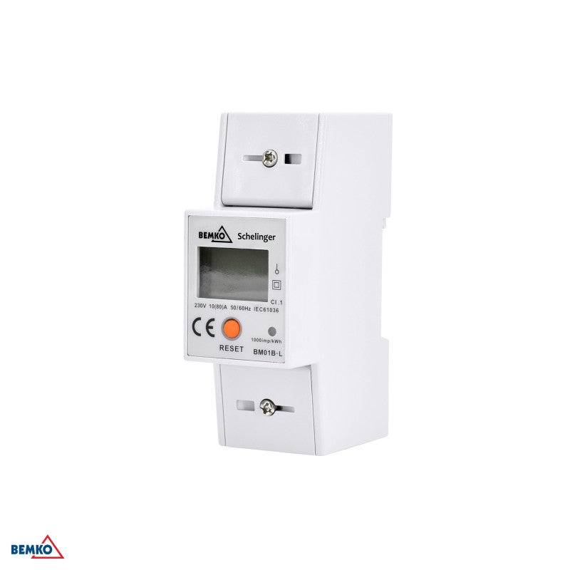 Compteur électrique monophasé 10 (80)A - Rail DIN - IP20 - Compact ...