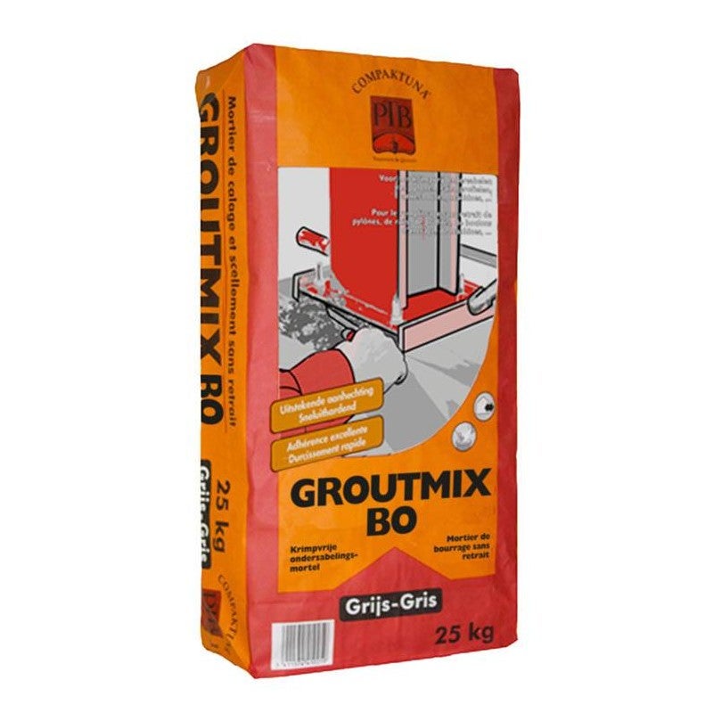 Groutmix BO - Malta costipante - PTB Compaktuna - 25 kg | Leroy Merlin