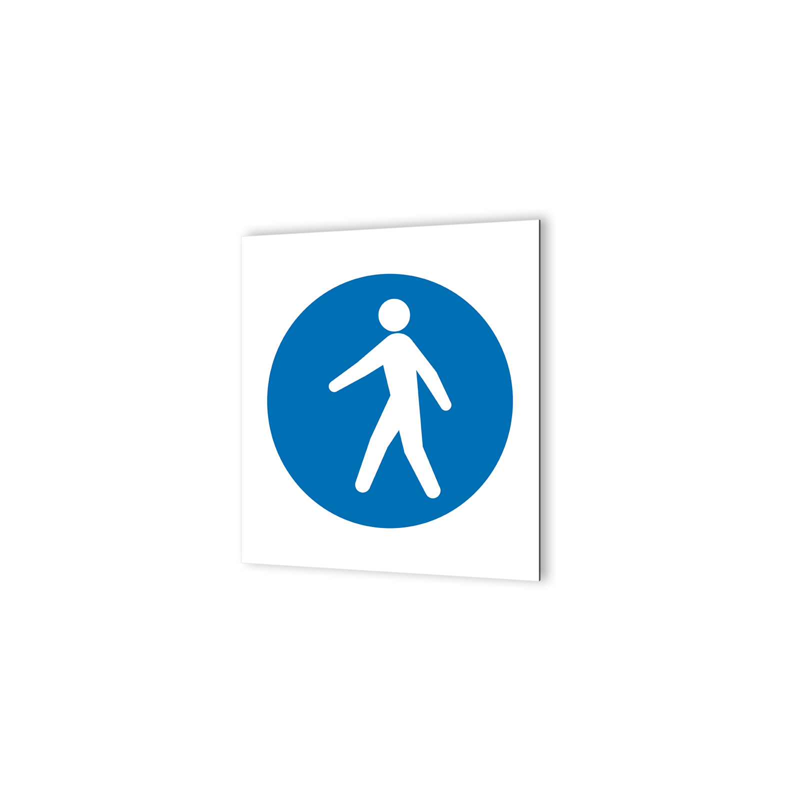 Pictogramme Passage Obligatoire Piétons - Panneau Signalisation en ...