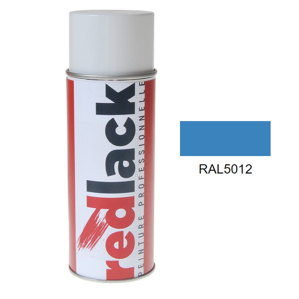 Pintura en spray Azul luminoso RAL 5012 Satinado multisoporte Redlack ...