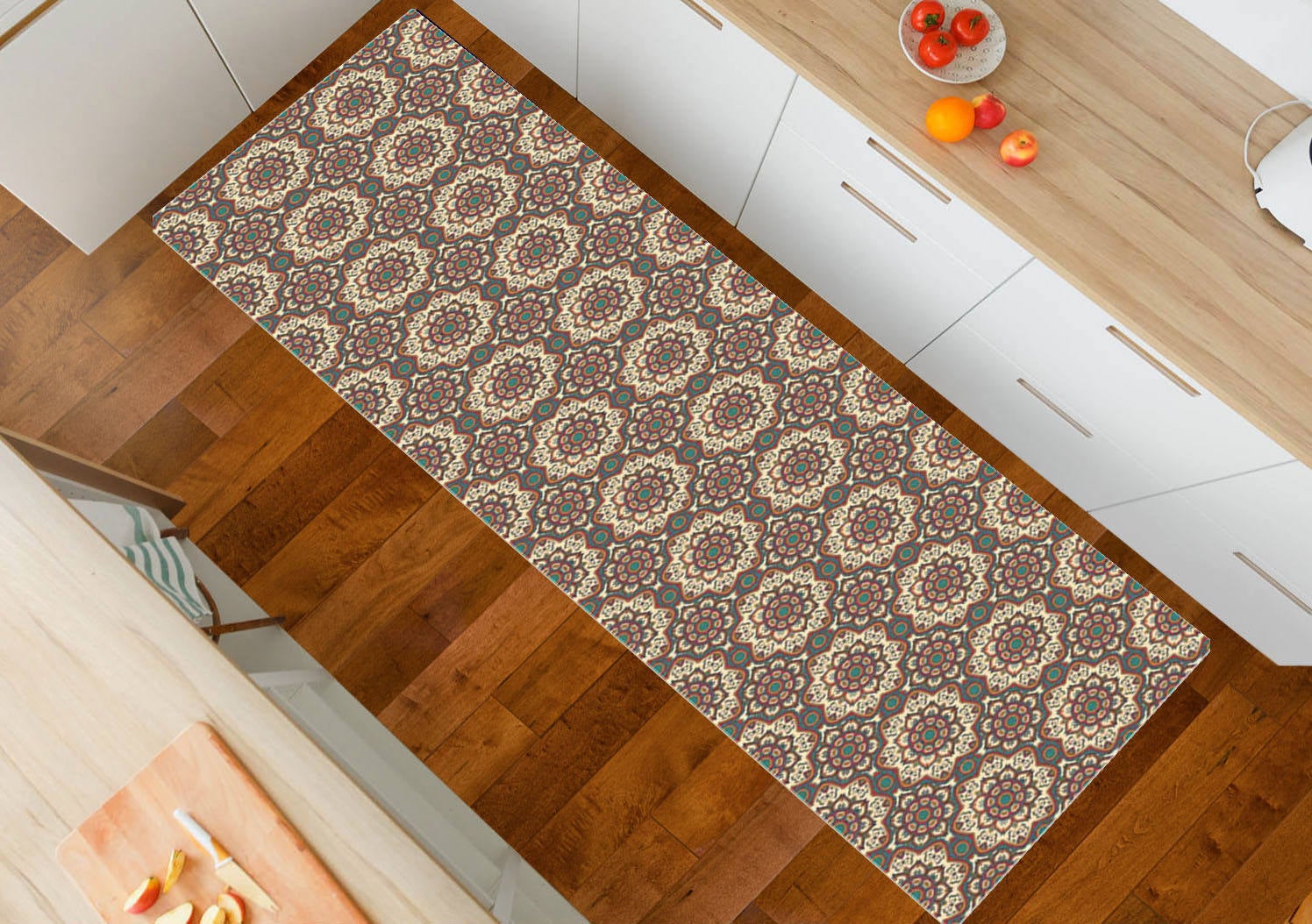 Tapis de cuisine, 100% Made in Italy, Tapis antitache avec impression ...