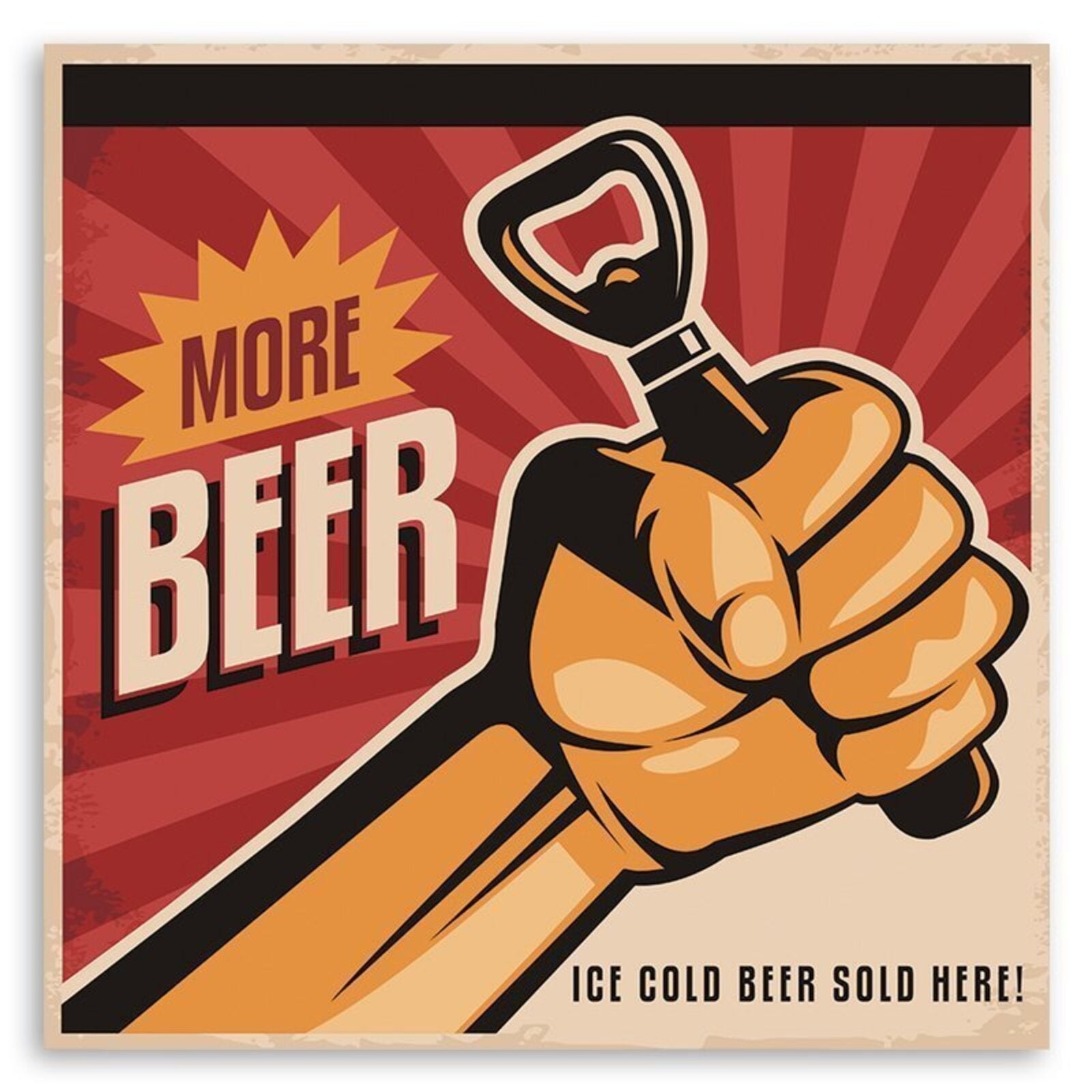 Tableau Plus de bière - 90 x 90 cm | Leroy Merlin