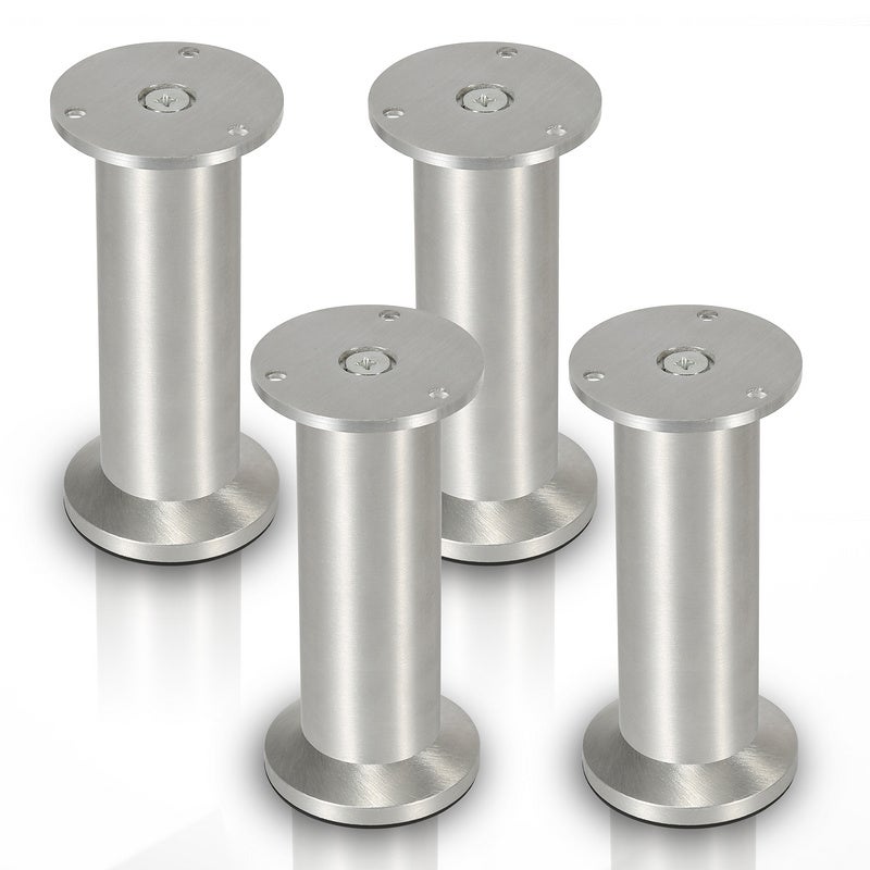 4x patas para muebles patas para muebles pie de aluminio diámetro 40 mm ...