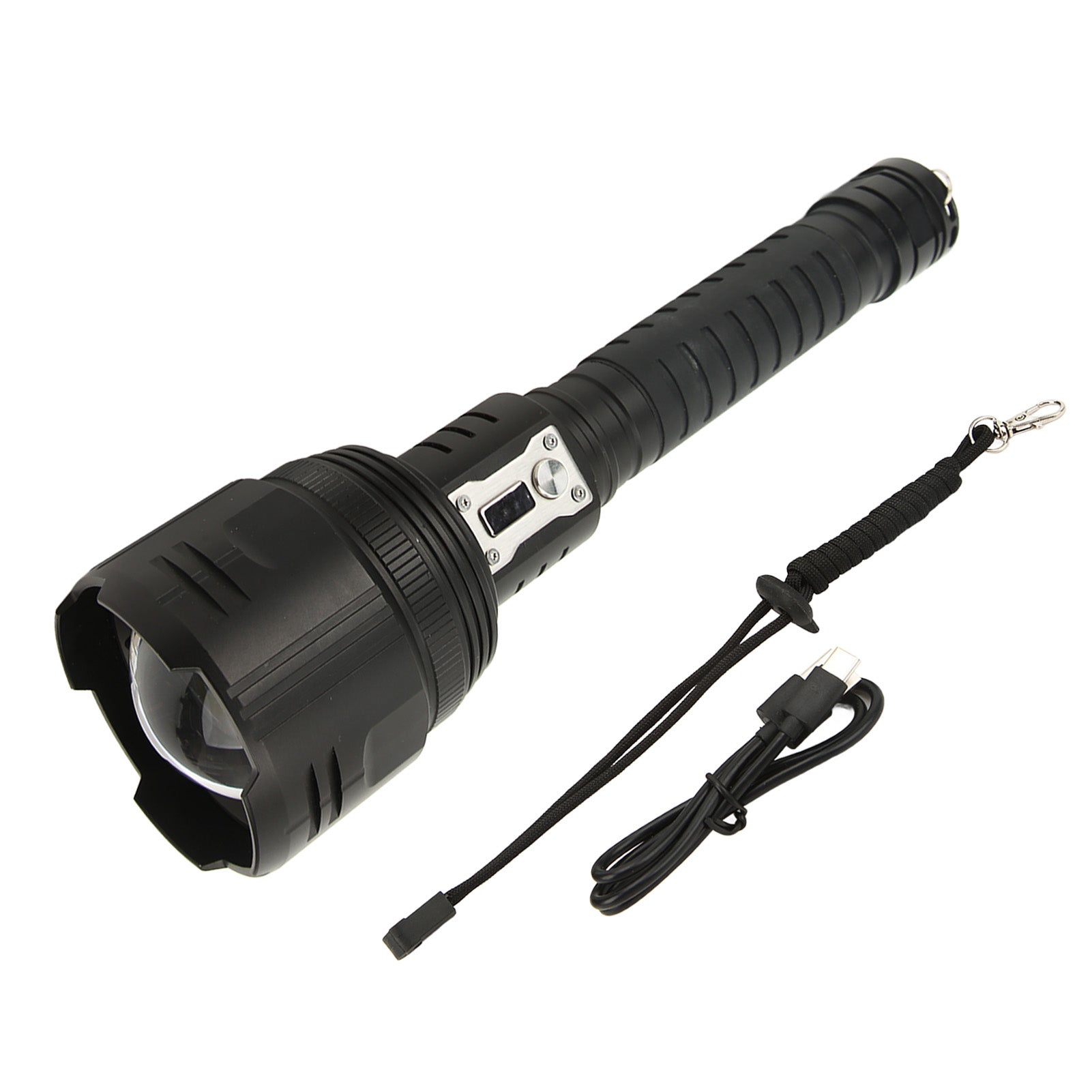 Torcia XHP360 LED 5000LM zoomabile, ricaricabile, impermeabile IPX4 per ...