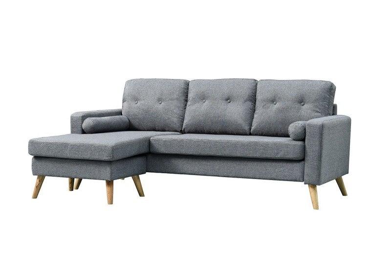 Chaiselongue alvin gris claro reversible | Leroy Merlin