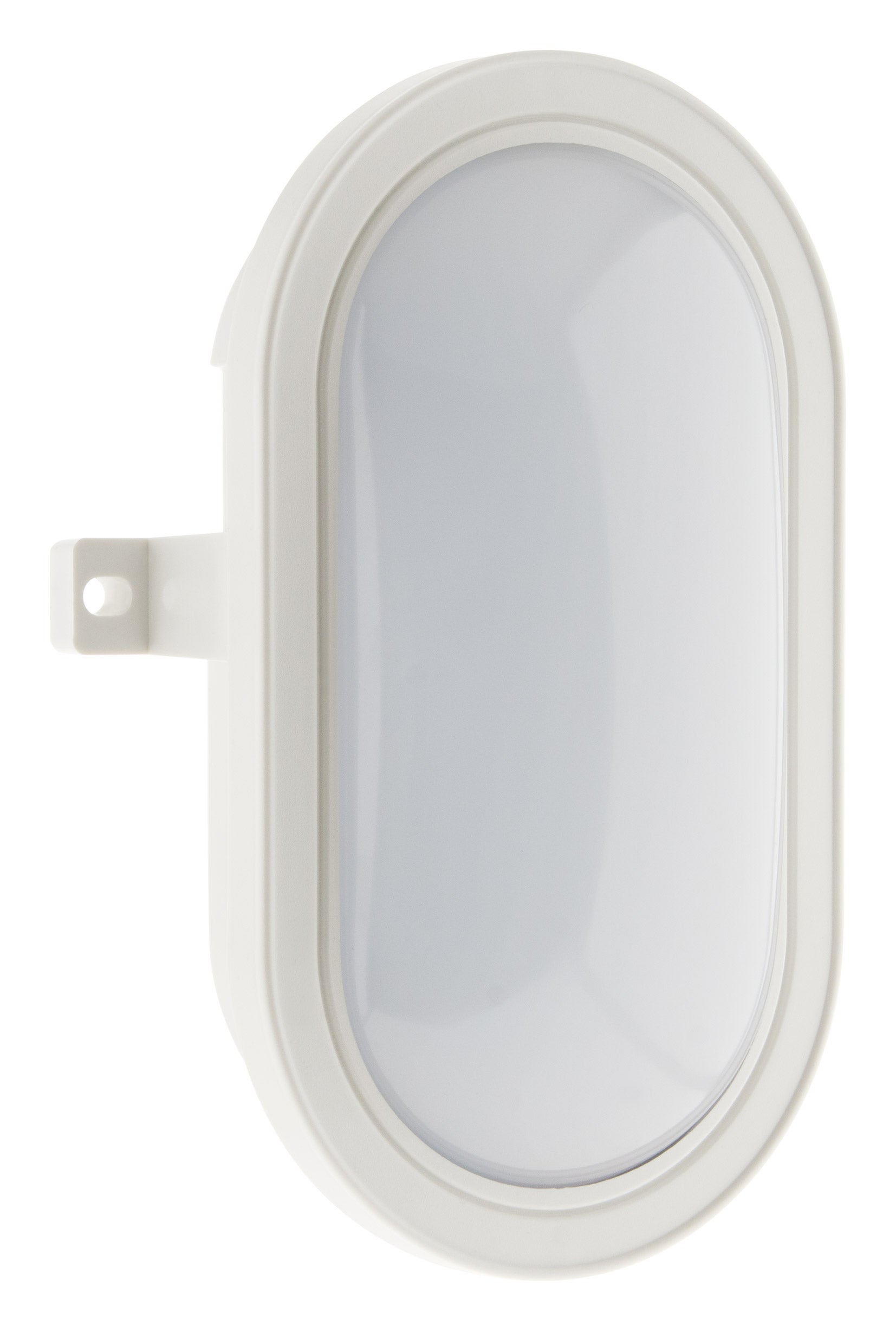 Hublot ovale LED 5,5W 450lm 4000K IP44 - Blanc - Zenitech | Bricoman