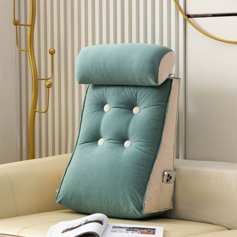 Coussin de soutien lombaire, oreiller de soutien dorsal avec appui-tête ...