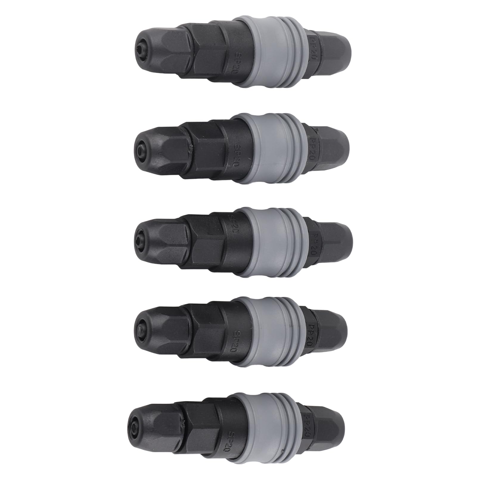 Juego de 5 conectores rápidos neumáticos tipo C con autobloqueo para ...