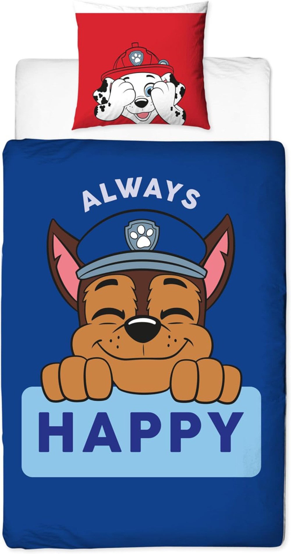 Pat Patrouille - Parure de Lit Enfant Réversible Chase Chien Pompier ...