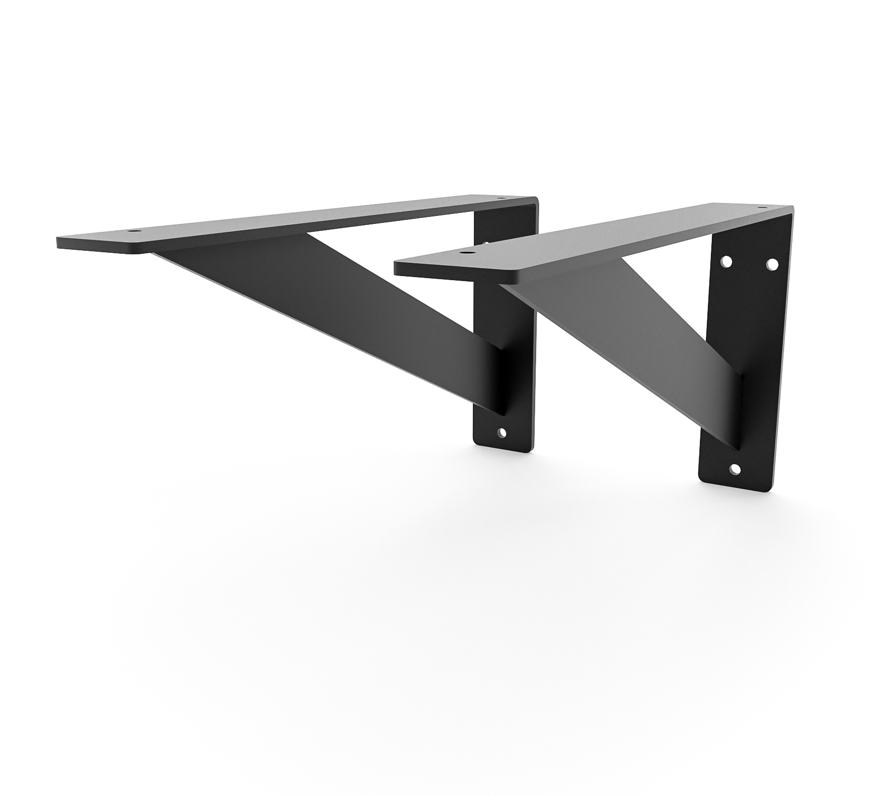 Support pour lavabo ELBE - 15 cm de haut, 30 cm de profondeur, noir ...