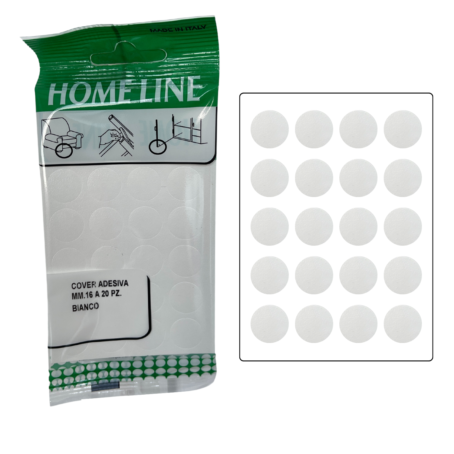 Cache-vis Ø 16 mm pour couvrir les trous de vis dans les meubles en ...