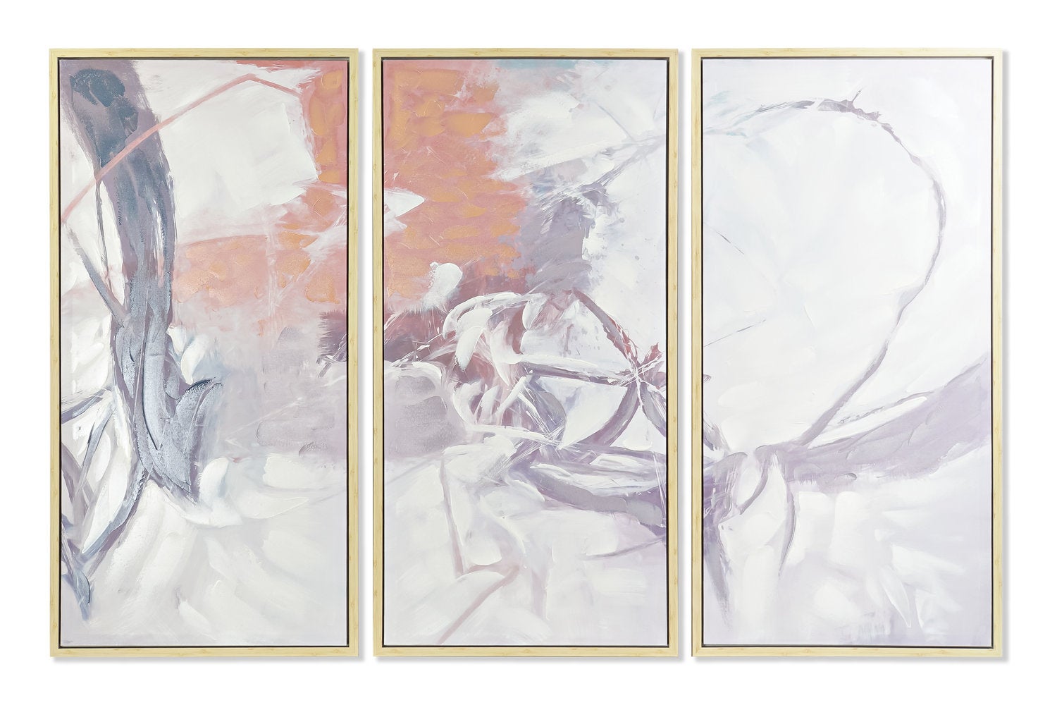 Tableau Set 3 Toile Ps 180X4X120 Abstrait | Leroy Merlin