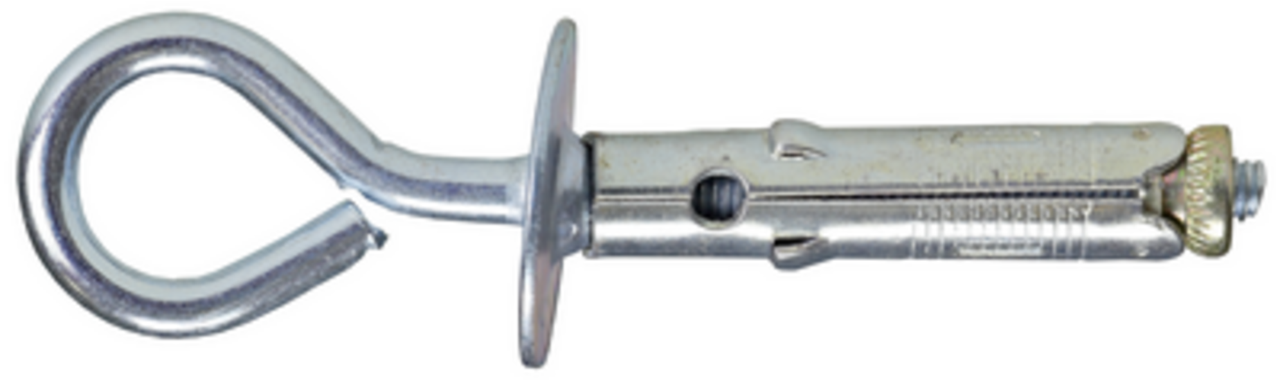 Cheville en acier zingué et chromé 8x35 mm avec crochet ouvert 9 mm M4 ...