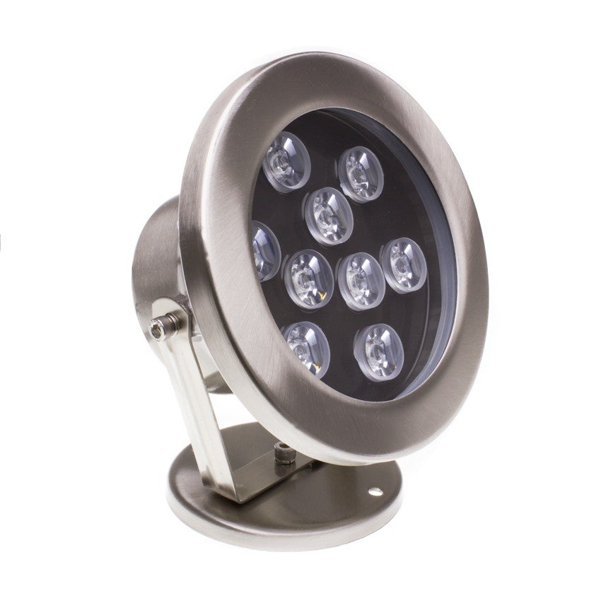 Spot LED Fixation au Sol RGB 12V 9W IP68 | Leroy Merlin