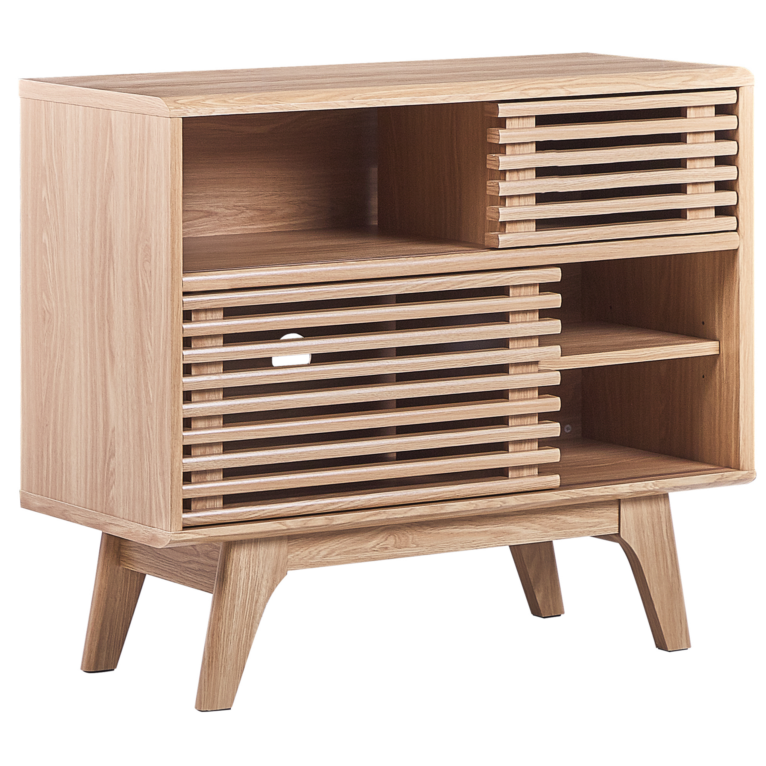 Beliani Mueble TV CLEVELAND Madera clara | Leroy Merlin