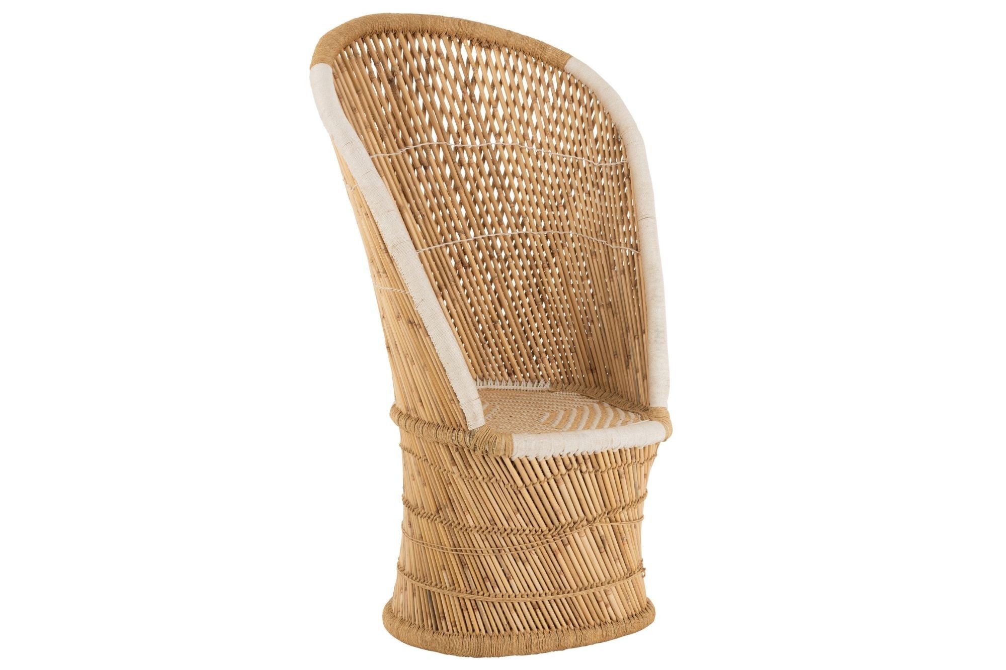 Sillón de bambú blanco natural Adou L 87 cm | Leroy Merlin