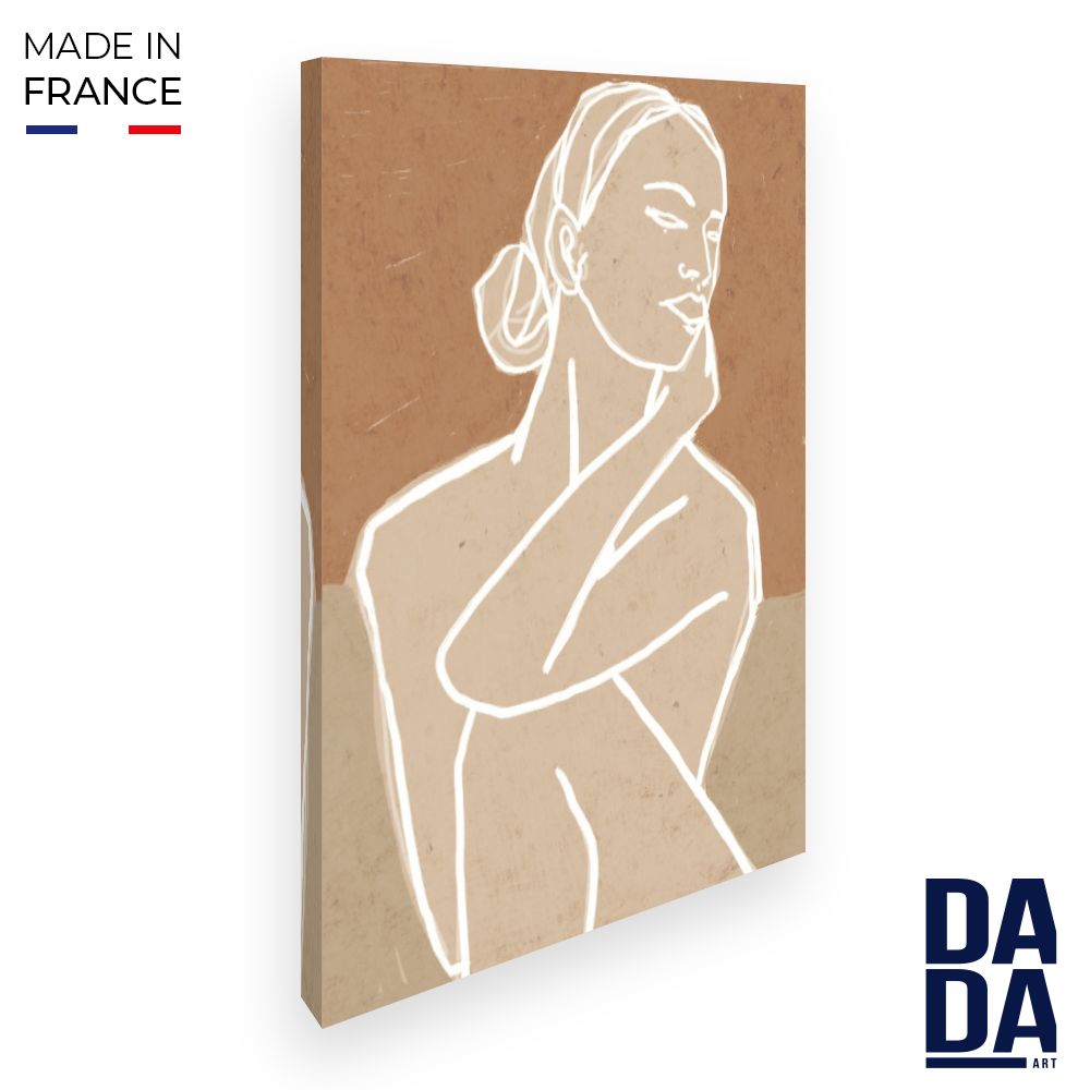 Toile Contour blanc / 50x70cm / Fabriqué en France / DADA ART | Leroy ...