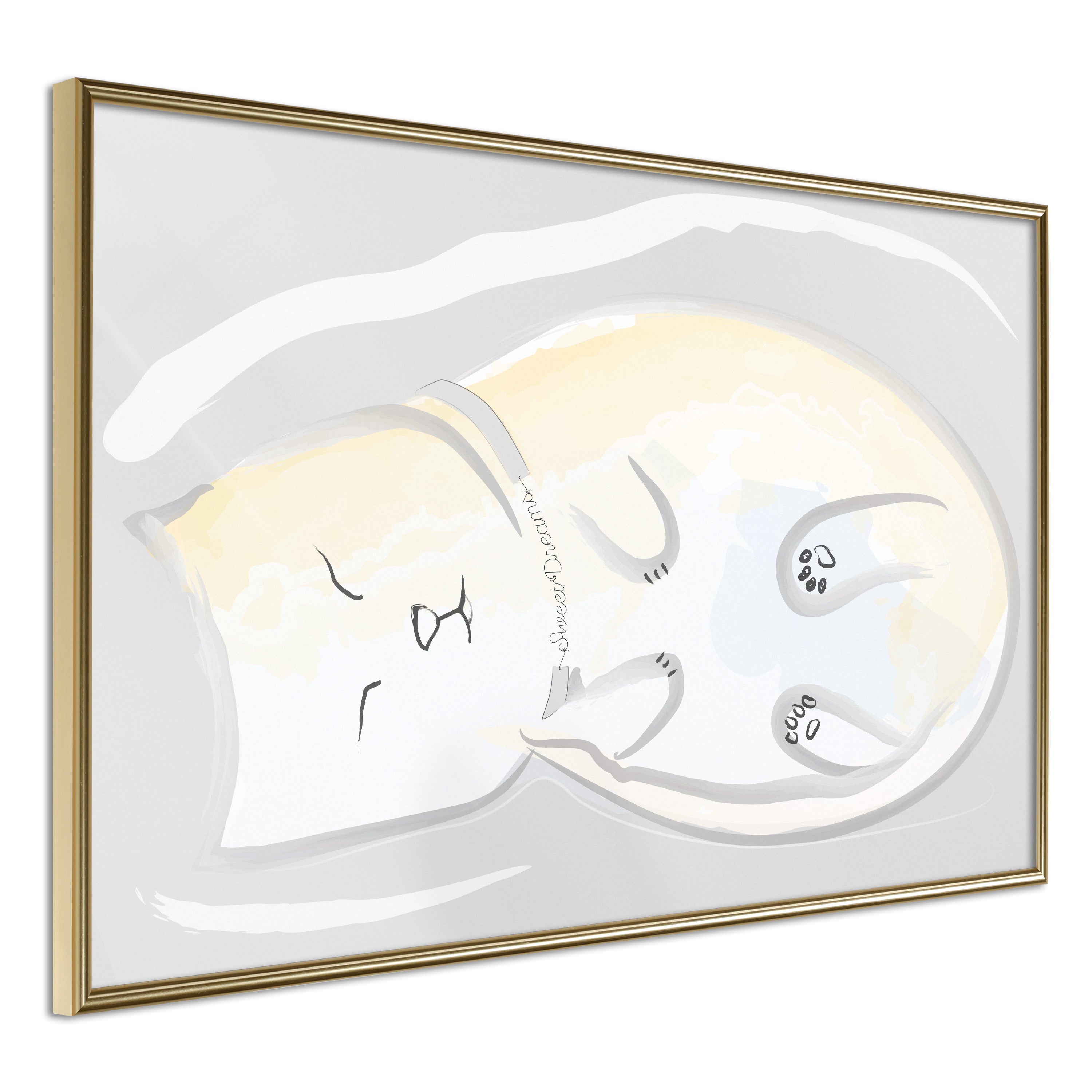 Poster et affiche - Happy Kitty - 45x30 | Leroy Merlin