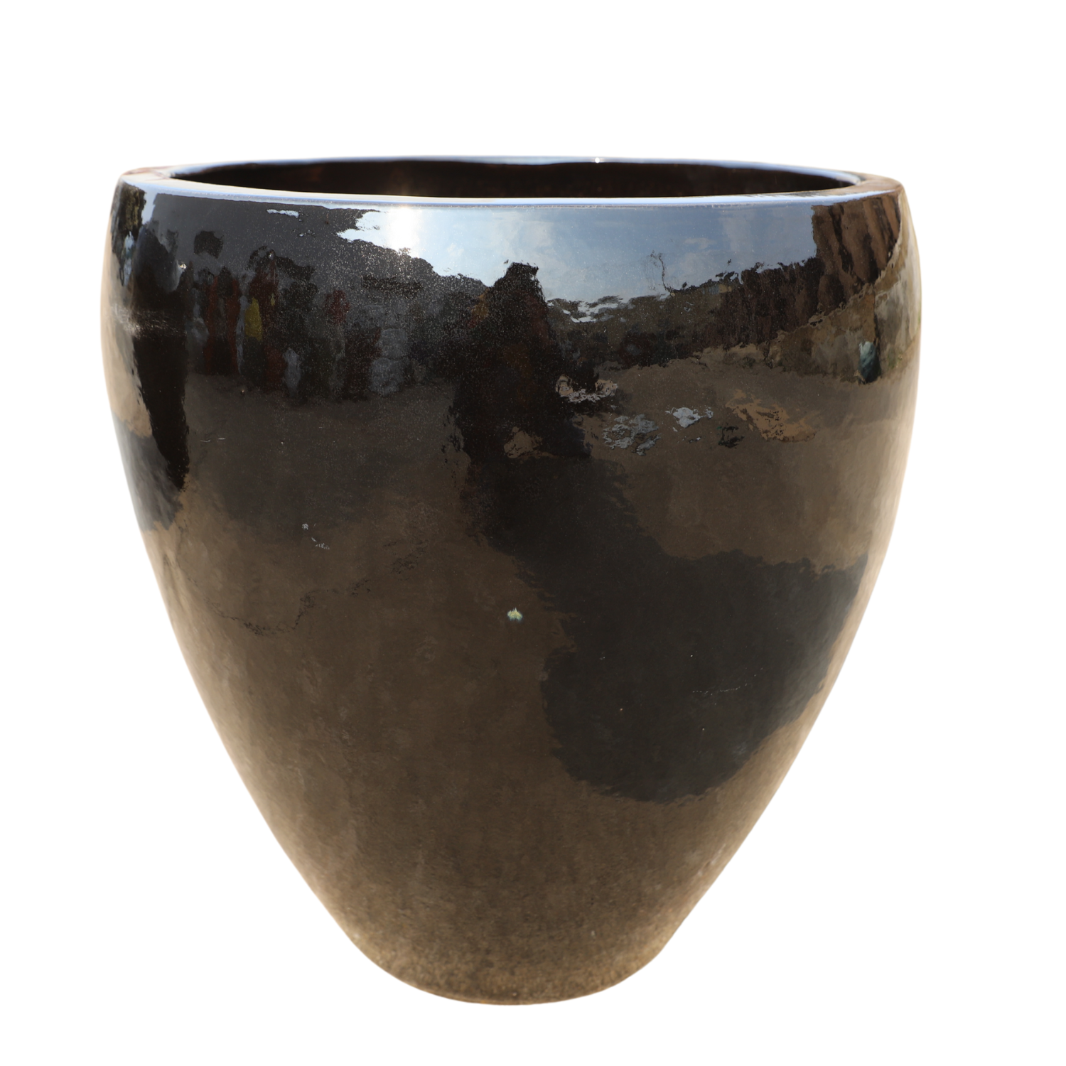 LAFONTAINE 52x52 cm, pot grande taille d'extérieur fait main en terre ...