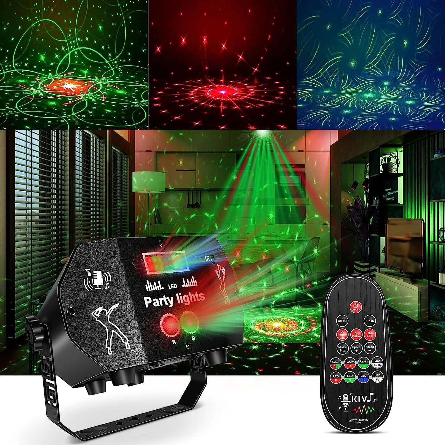 LED Boule Disco 60 Modes,RGB Jeux de Lumiere pour Soiree avec ...