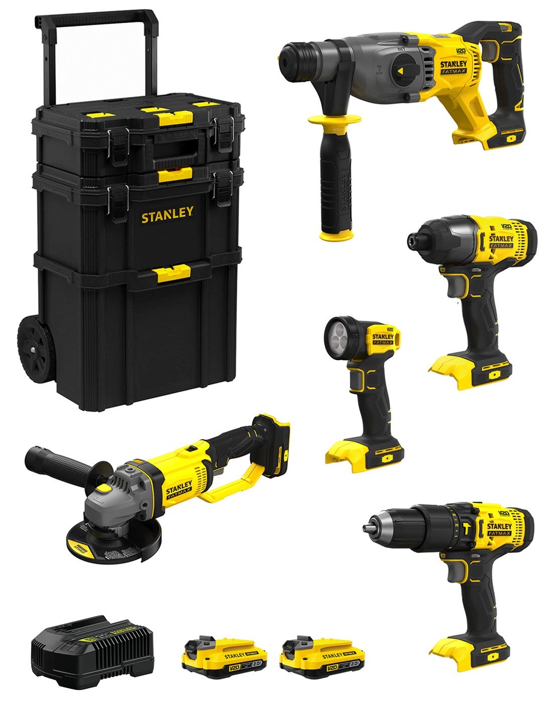 STANLEY FatMax Kit SVK500 (SFMCH900 SFMCG400 SFMCD711 SFMCF800 SFMCL020 ...