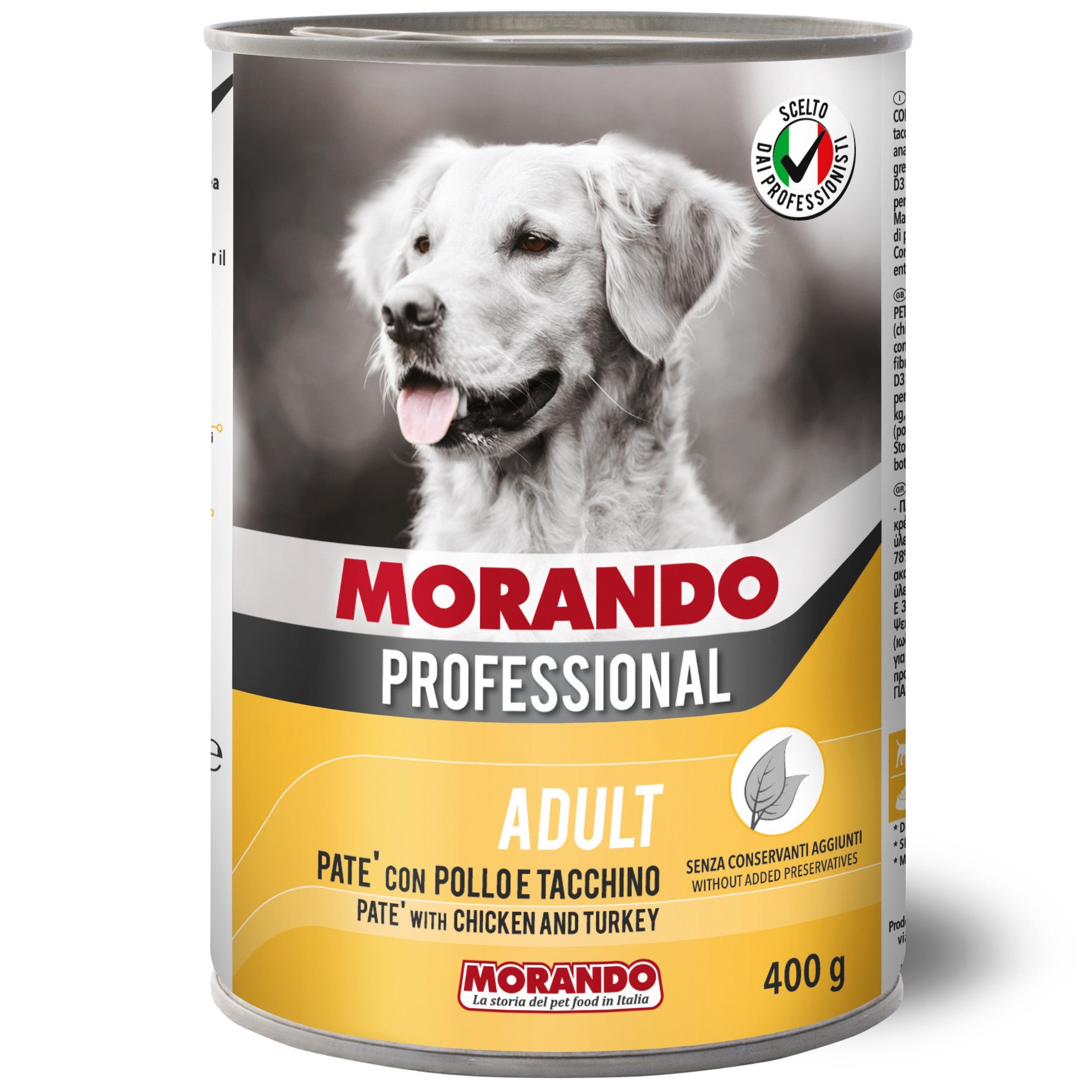 CIBO CANE MORANDO LATT 400 G PAT POLLO TACCH | Leroy Merlin