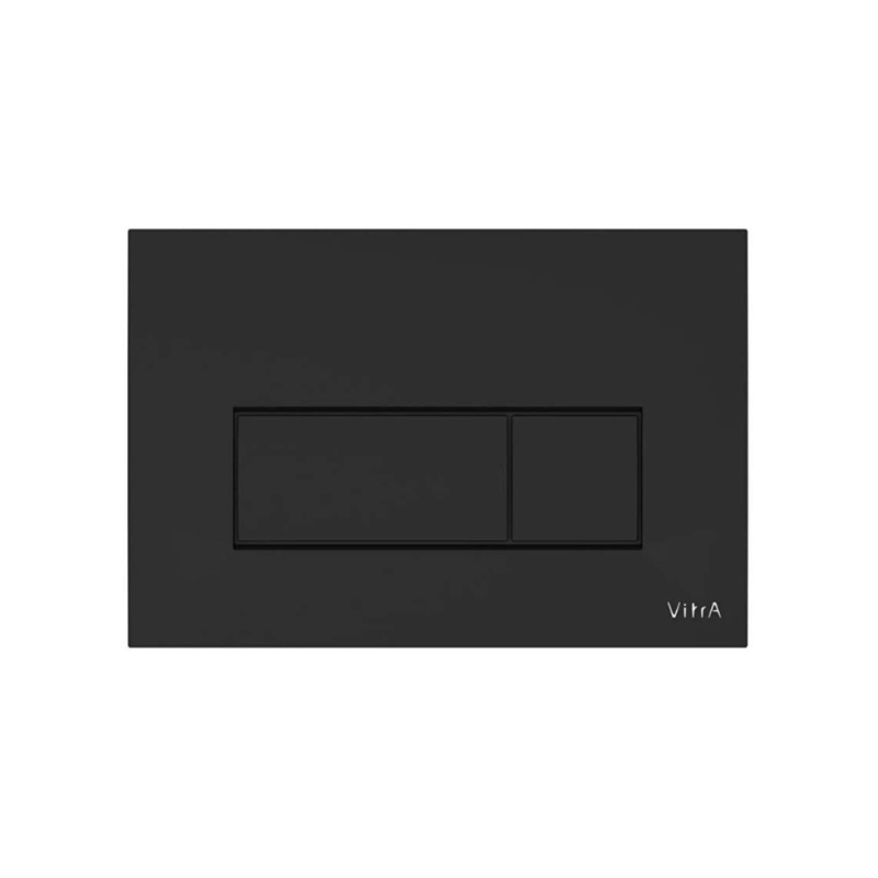 Vitra Vitra Root Square Placa de desbloqueo de dos toques, Negro mate ...