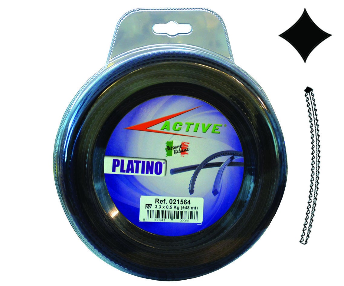 FIL POUR DÉBROUSSAILLEUSE PLATINE DENTÉ ACTIVE MM 3,3 MT 49 | Leroy Merlin
