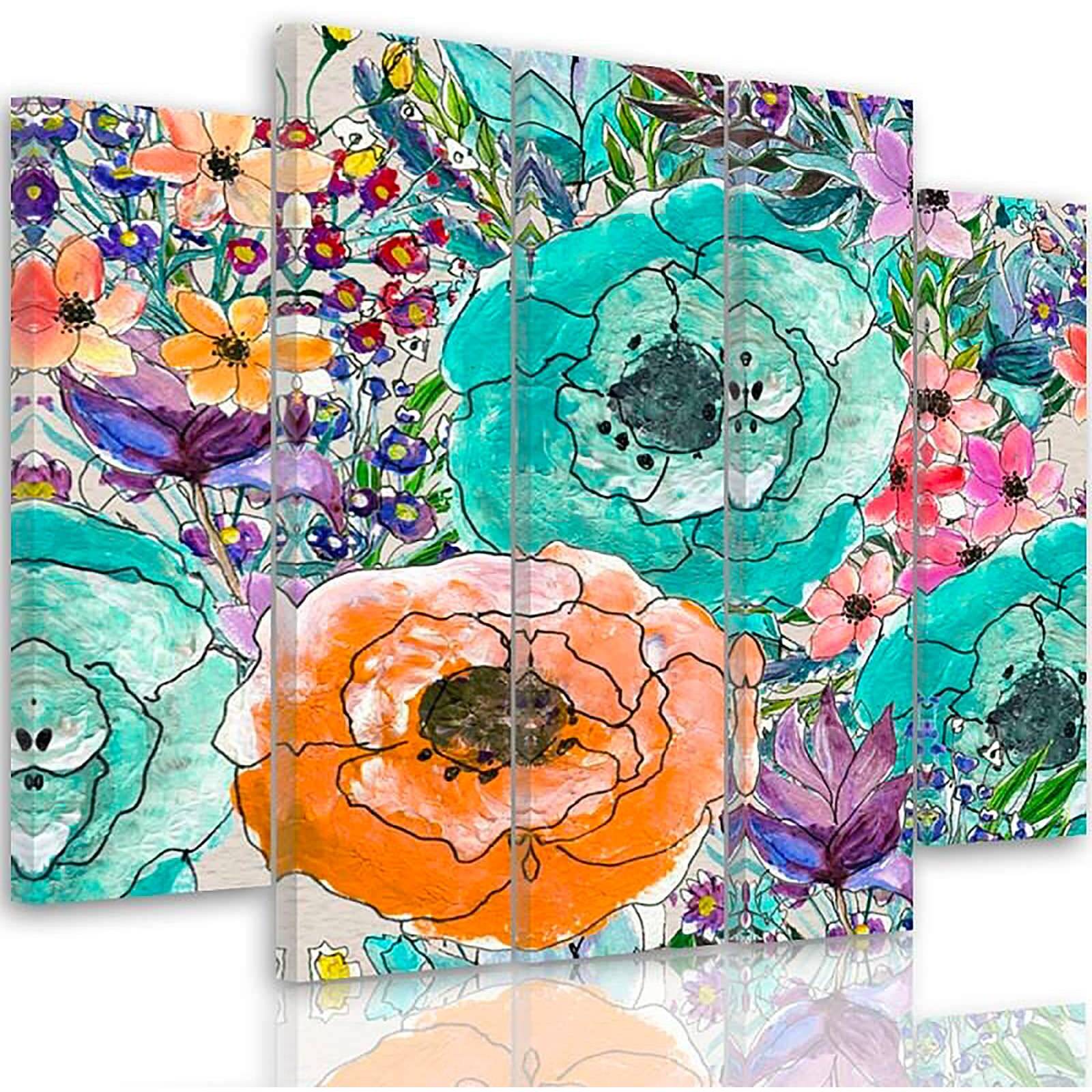 Tableau floral 2 - 200 x 100 cm | Leroy Merlin