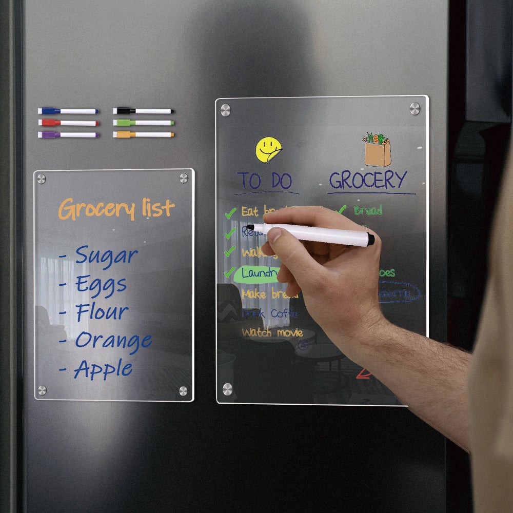 Bloc de notas magnético de acrílico con bolígrafo para la agenda ...