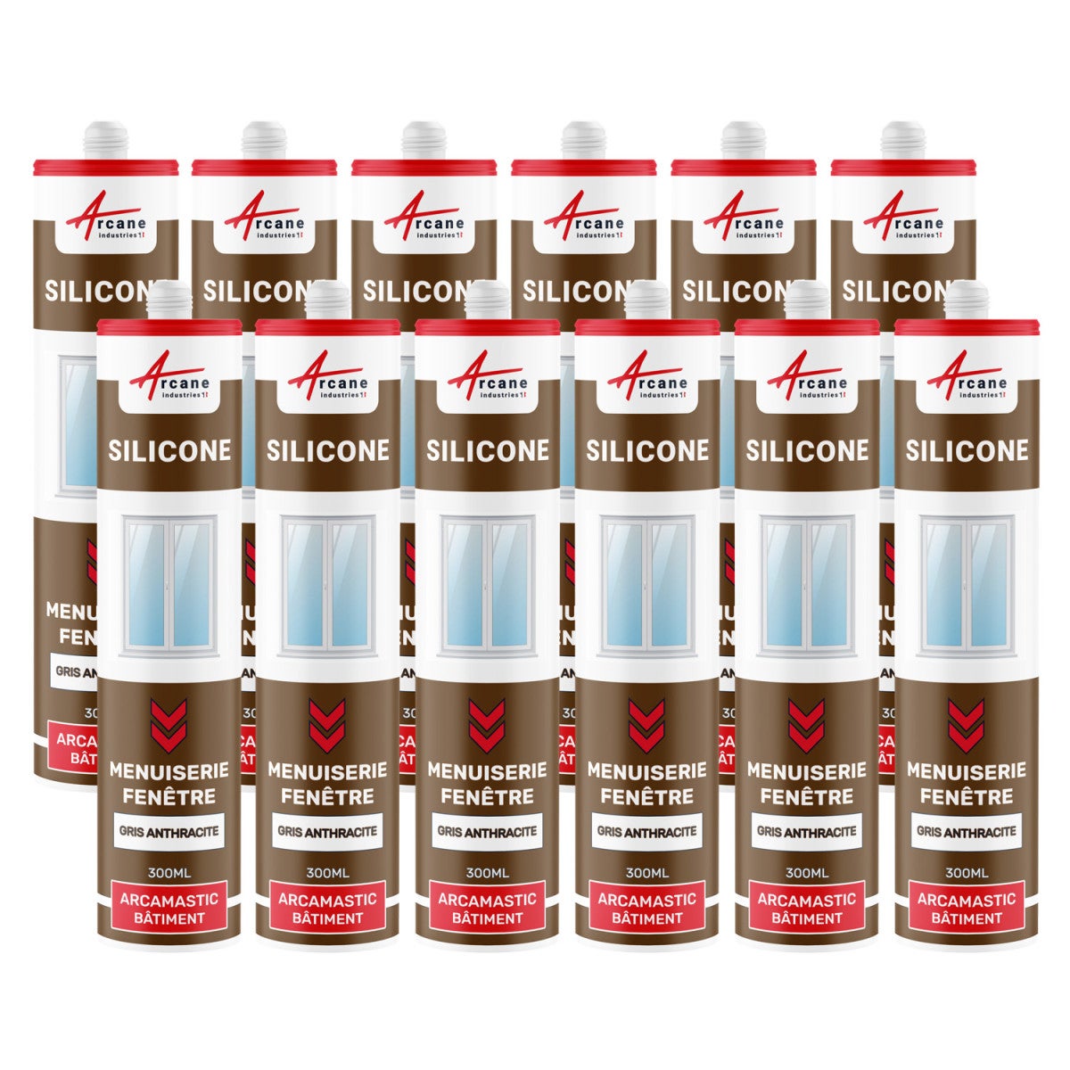 Mastic Silicone intérieur / extérieur pour fenêtres et menuiseries ...