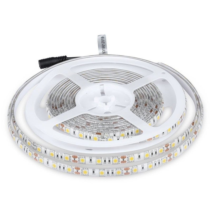 Ruban LED SMD5050 10,8W/m 5m 60 LED/m 12V 3000K IP65 10mm | Leroy Merlin