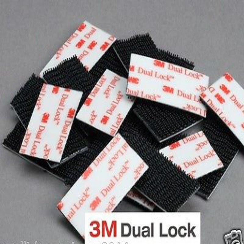 Velcro adhésif noir 25mm x 5cm Dual lock SJ 3550 3M™ GOPRO et TELEPASS ...