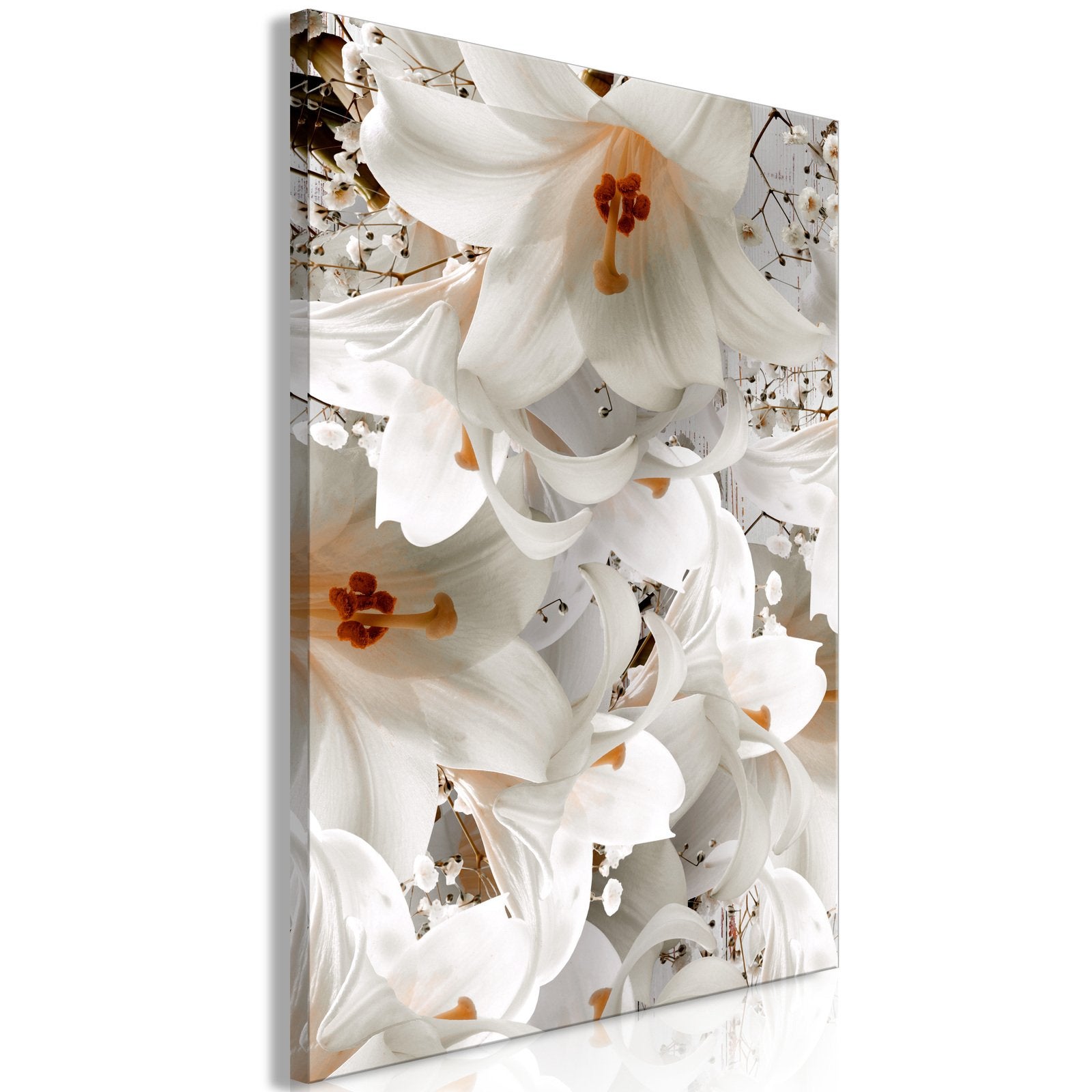 Tableau White Blow (1 Partie) Vertical - 60 x 90 cm | Leroy Merlin