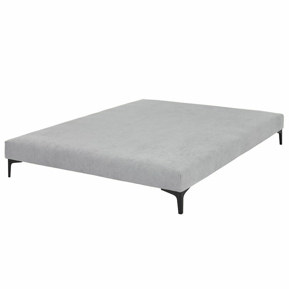 Sommier tapissier Hiliana Gris 140x190 cm | Leroy Merlin