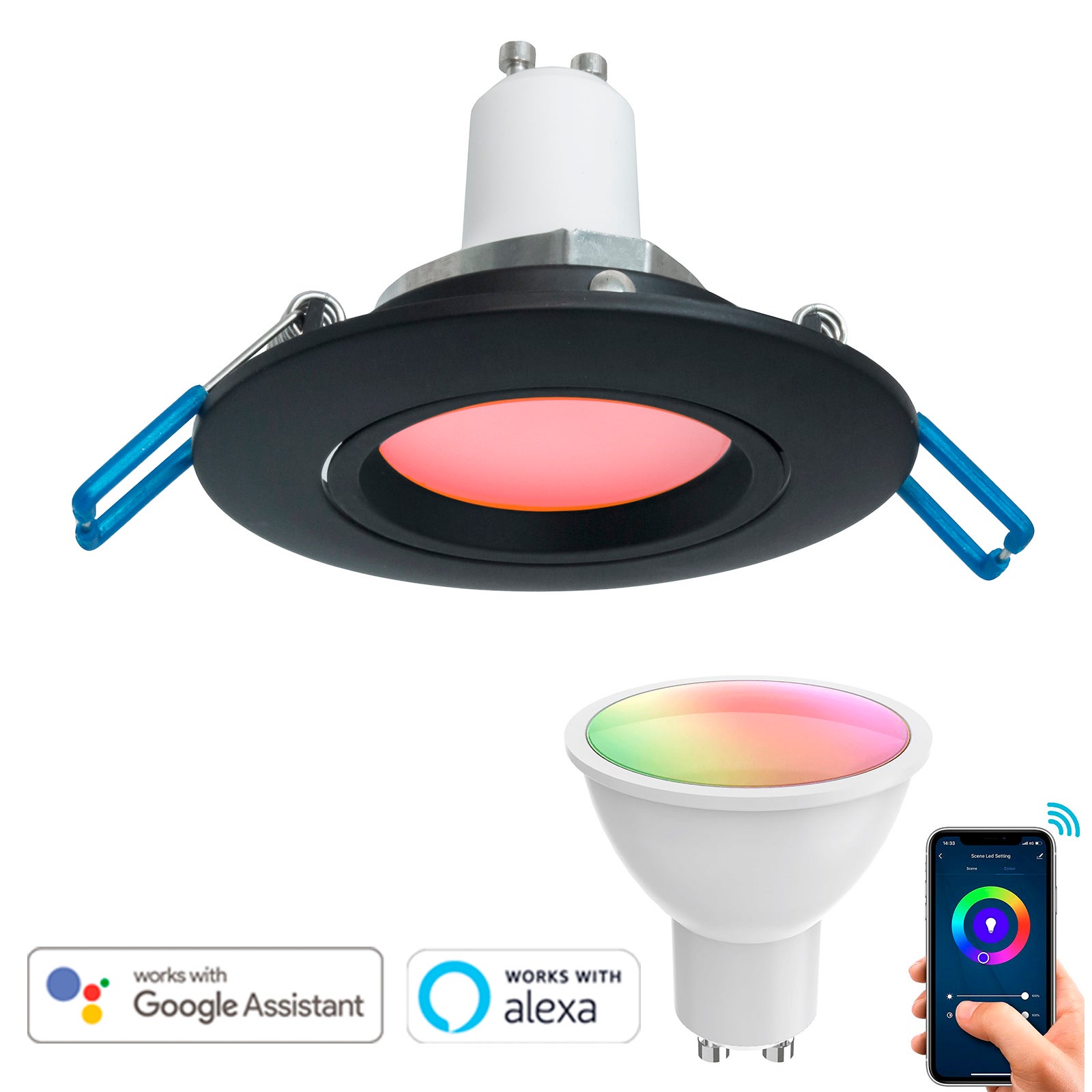Spotlight SMART Alexa Google empotrable 7cm LED lámpara 5W ajustable ...