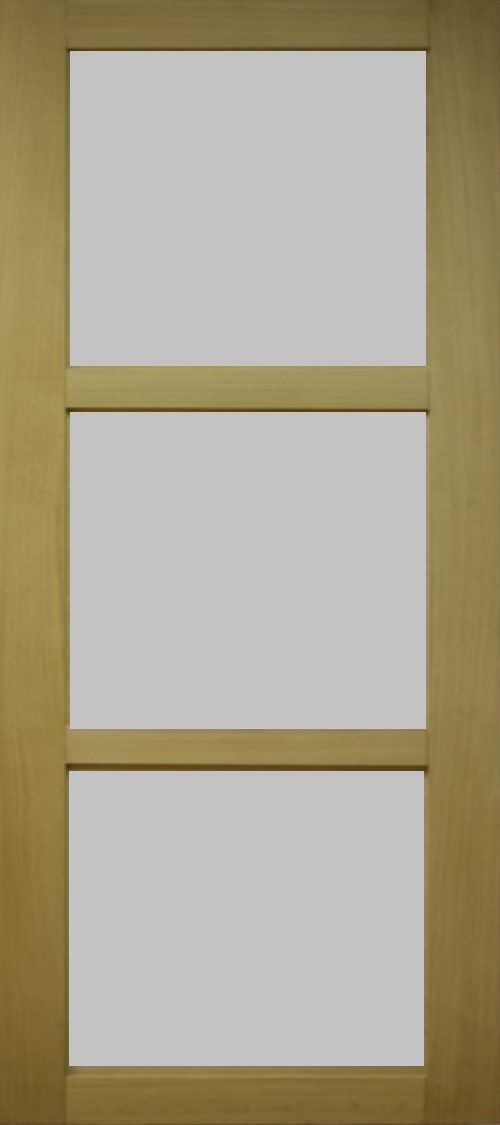 Porte Coulissante Ayous 3 Panneaux Gris Ral 7035 H204 X L73 + Rail Alu ...