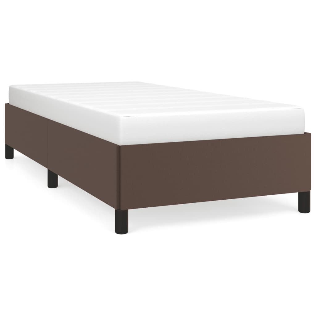 Lit simple | Lit adulte | Cadre de lit Marron 80x200 cm ...