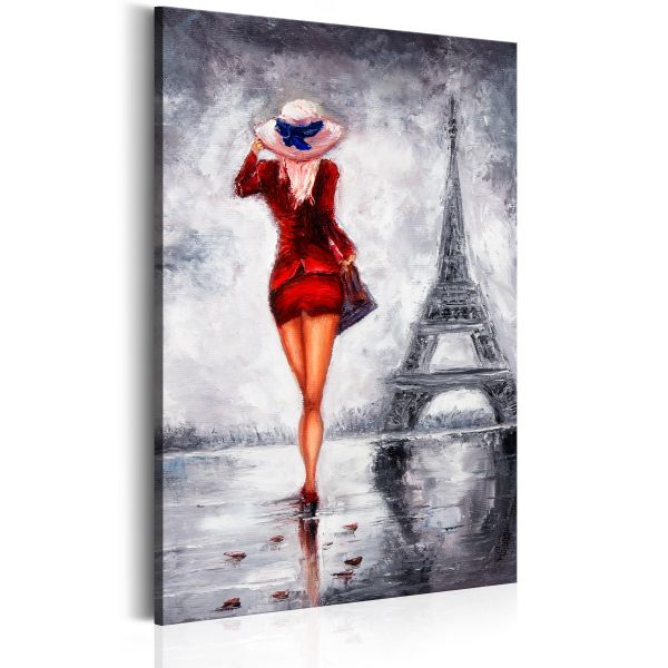 Tableau Personnages Lady in Paris 60x90 cm | Leroy Merlin