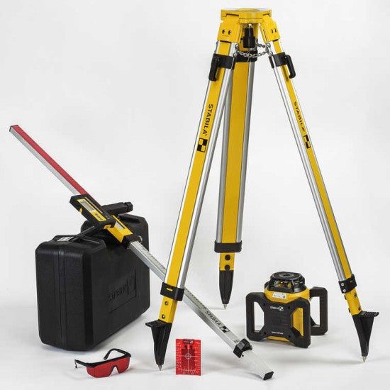 Laser rotatif stabila lar 160 - avec trépied bâtiment bst-s + latte à ...