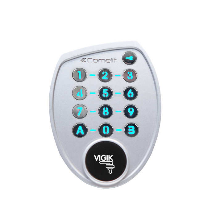 COMELIT - Clavier antivandal saillie 100 Codes + lecteur Vigik à ...